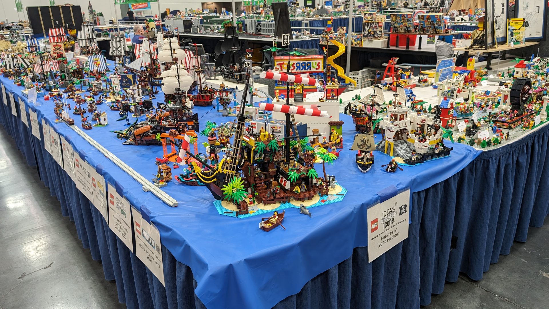 Complete LEGO Pirates Timeline Display at Bricks Cascade 2024 – Pirate ...